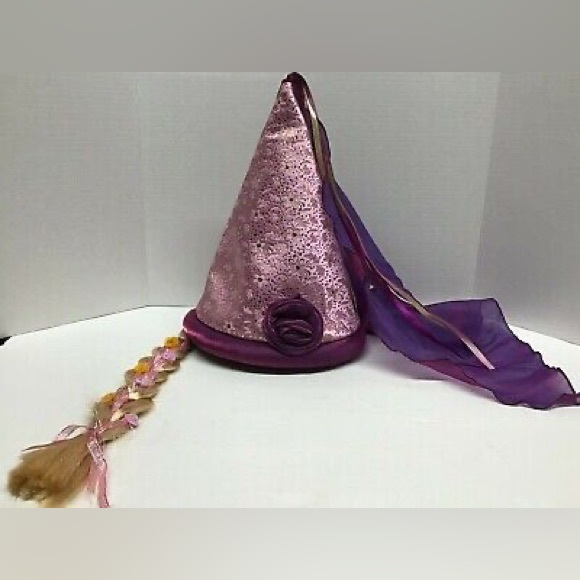 Disney | Accessories | Disney Parks Rapunzel Hat With Attached Flower ...